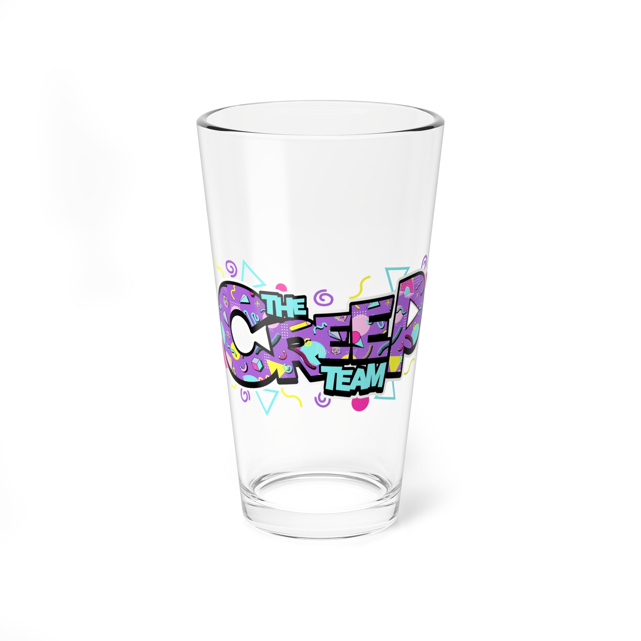 90s Creep Team Logo Mixing Glass, 16oz – CreepTeamShop